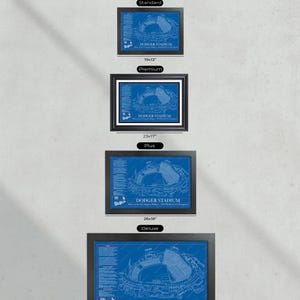 Dodger Stadium Los Angeles Dodgers Stadium Ballpark Blueprint Baseball ...