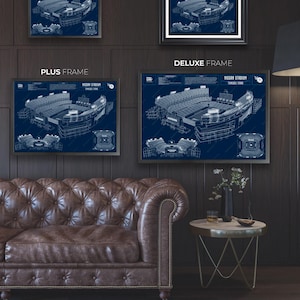 Tennessee Titans Nissan Stadium Blueprint Football Print - Etsy