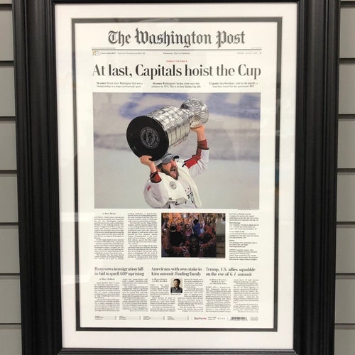2018 Washington Capitals Stanley Cup Newspaper Front Page - Etsy