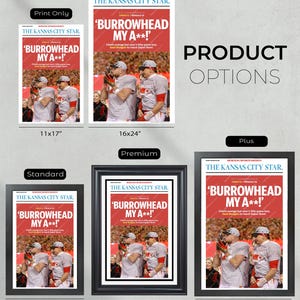 2023 Kansas City Chiefs “burrowhead” AFC Championship Game Framed Front ...