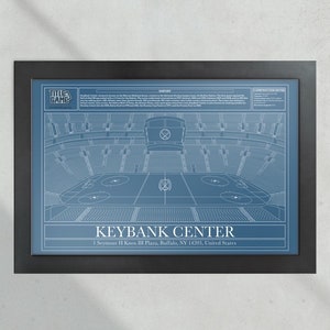 Buffalo Sabres Keybank Center Hockey Stadium Blueprint - Etsy