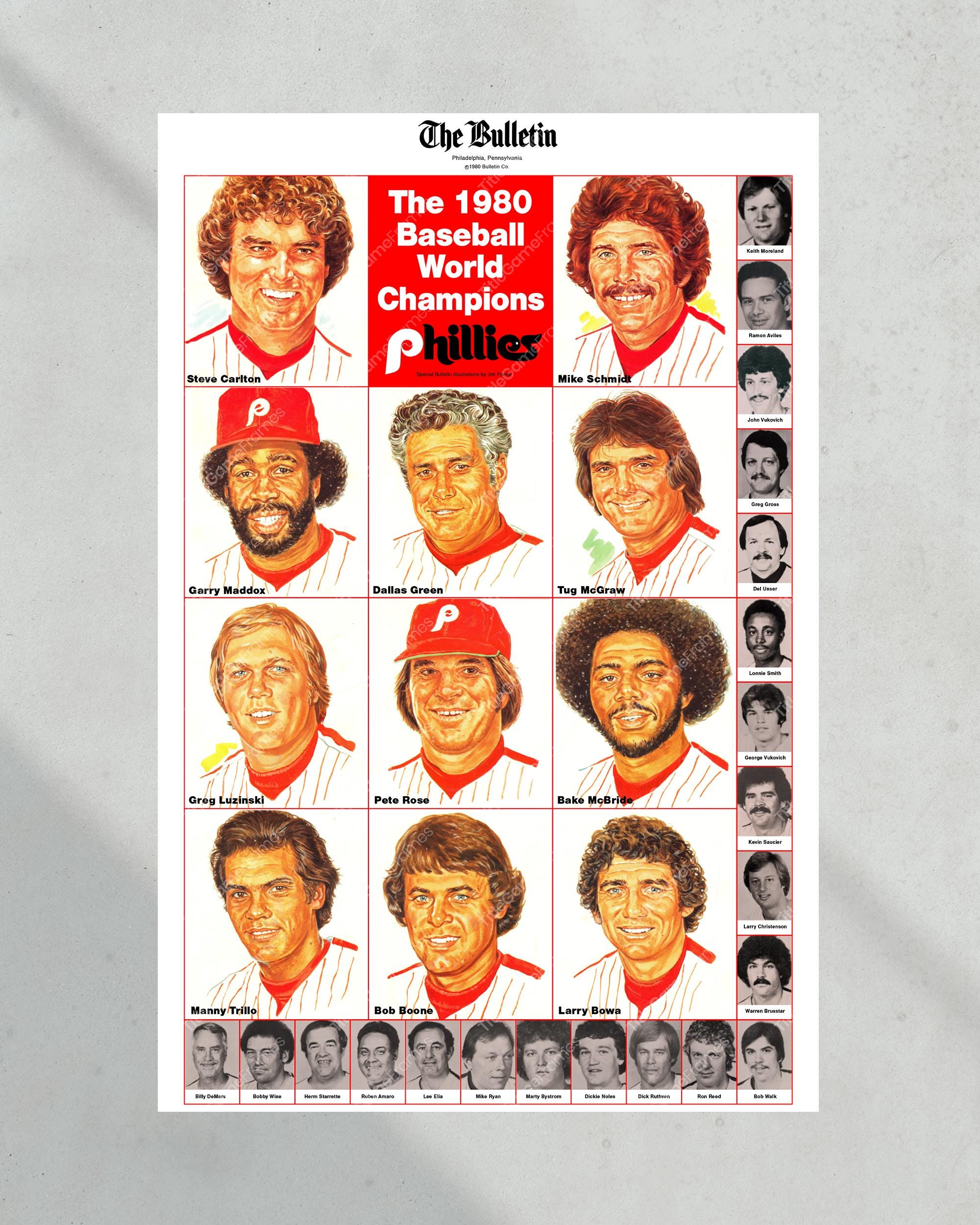 1980 Philadelphia Phillies World Series Champions | Framed Newspaper ...