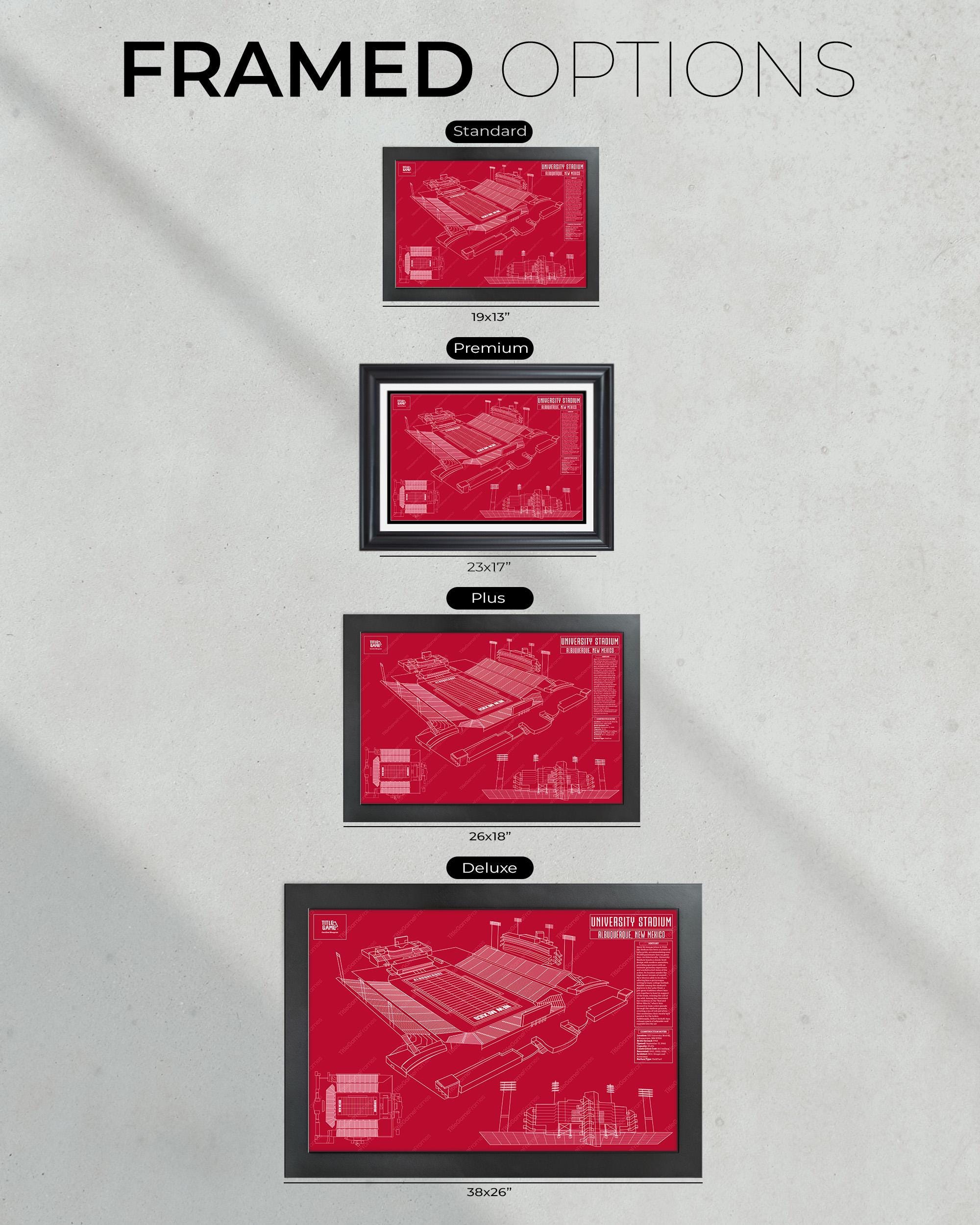 New Mexico Lobos University Stadium Stadium Blueprint Print - Etsy