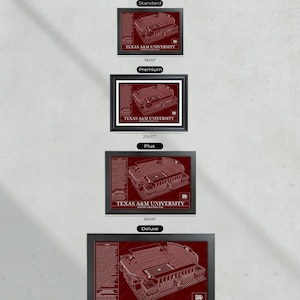 Texas A&M University Aggies Kyle Field Football Stadium Blueprint - Etsy