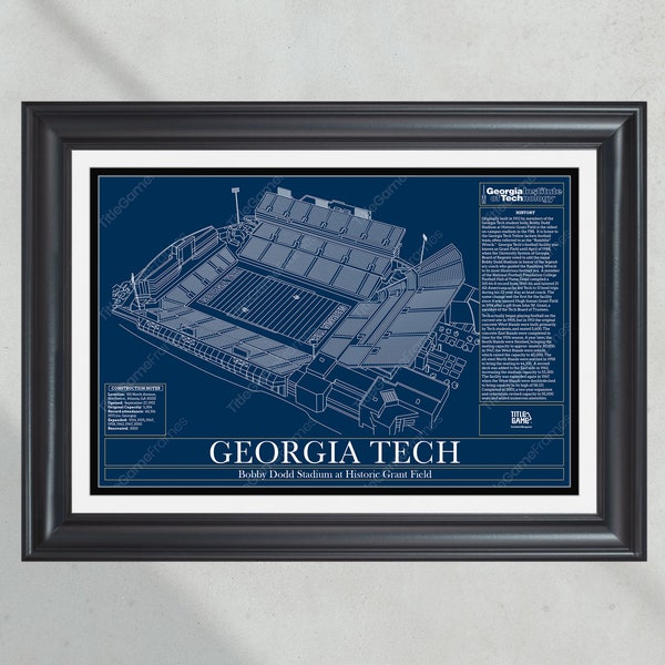 Georgia Tech Art - Etsy