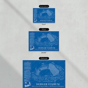 Dodger Stadium Los Angeles Dodgers Stadium Ballpark Blueprint Baseball ...