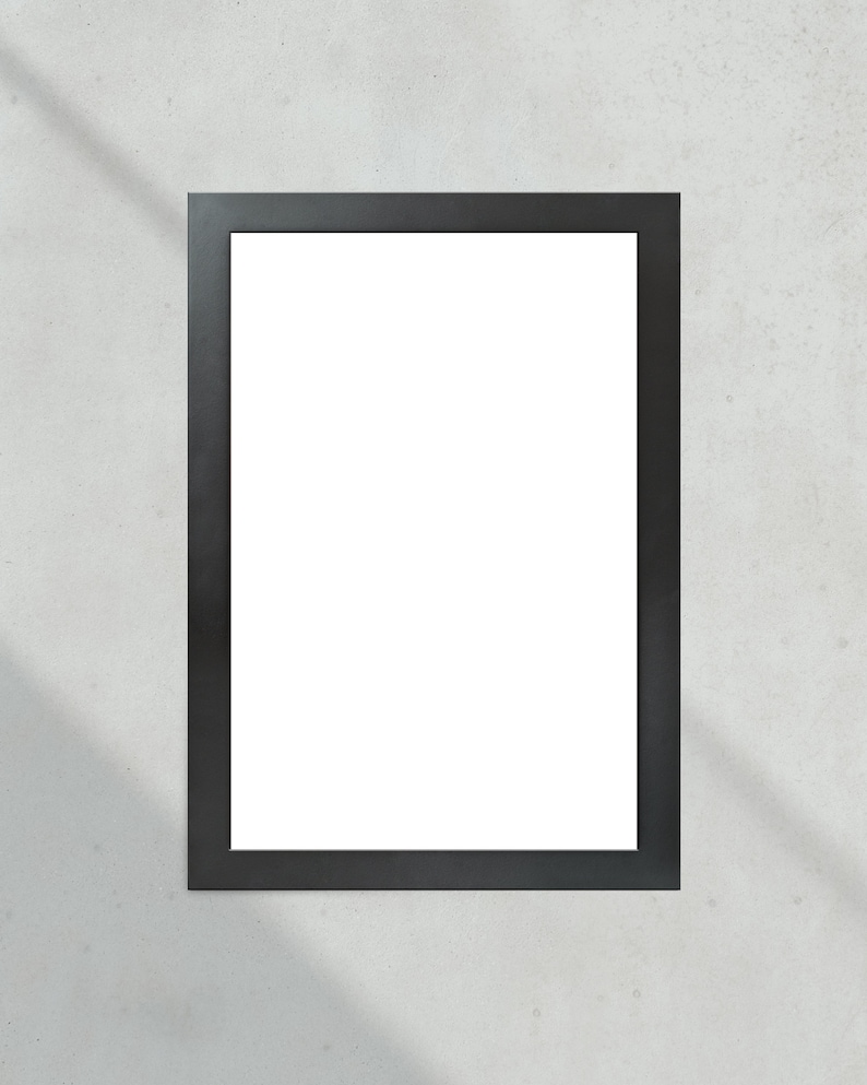 Black Portrait Wall Frame Standard and Premium - Etsy