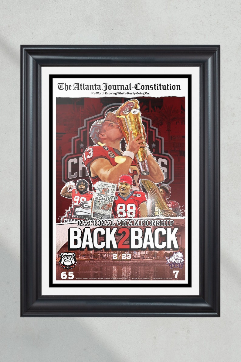2023 Georgia Bulldogs 'BACK 2 BACK' College Football - Etsy