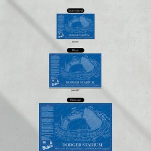 Dodger Stadium Los Angeles Dodgers Stadium Ballpark Blueprint Baseball ...