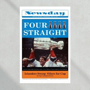 1983 New York Islanders “FOUR STRAIGHT” Stanley Cup Champions Framed ...