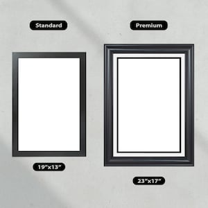 Black Portrait Wall Frame Standard and Premium - Etsy