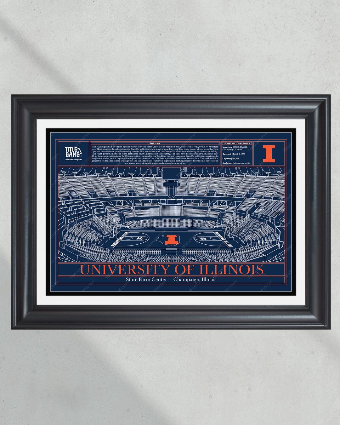 University of Illinois Illini State Farm Center Basketball Stadium ...