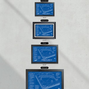 Brooklyn Dodgers Ebbets Field Stadium Ballpark Blueprint Baseball Wall ...