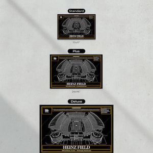 Pittsburgh Steelers Heinz Field Stadium Blueprint Football Print - Etsy