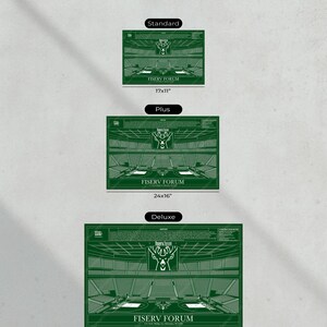 Milwaukee Bucks Fiserv Forum Arena NBA Basketball Stadium Blueprint - Etsy