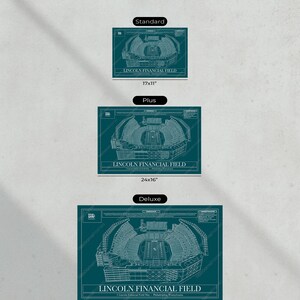 Philadelphia Eagles Lincoln Financial Field Stadium Blueprint Football ...