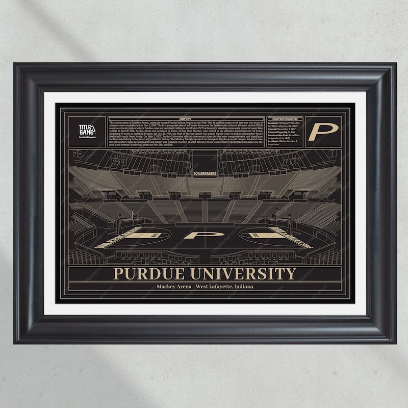 Framed Purdue Art - Etsy