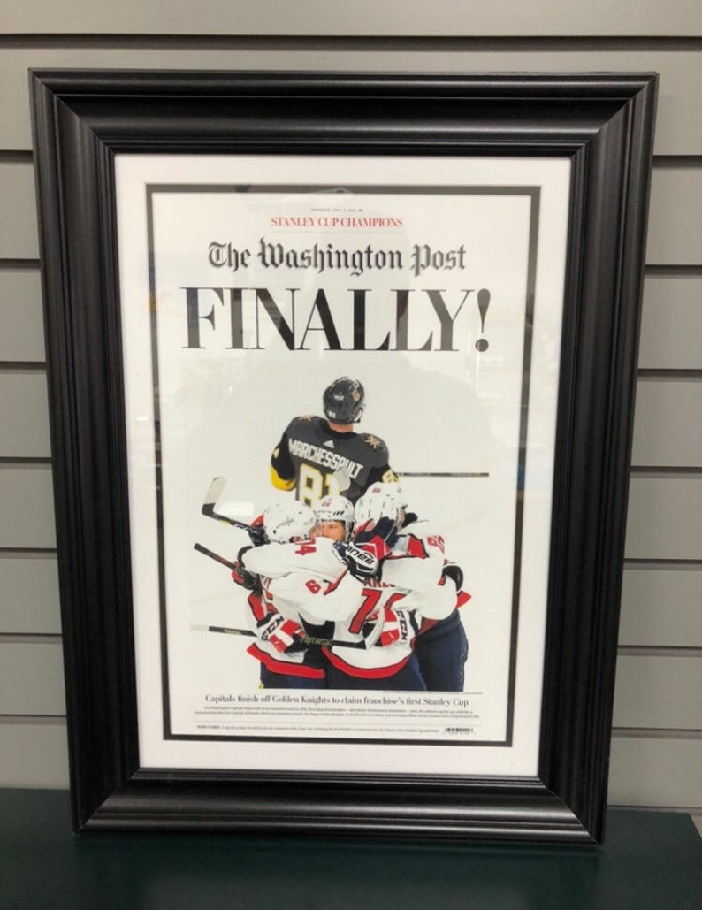 2018 Washington Capitals Stanley Cup Newspaper Front Page | Etsy