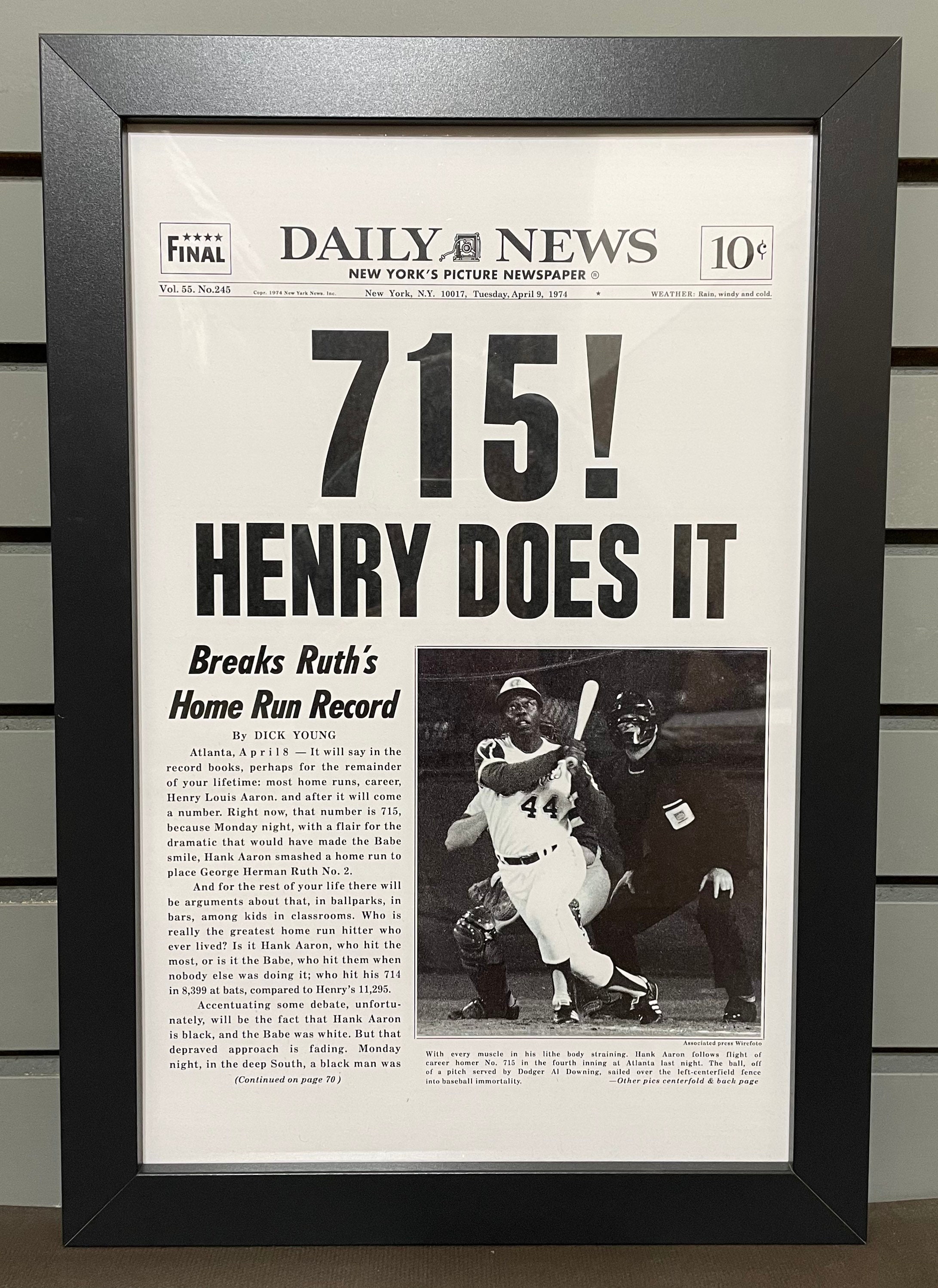 Hank Aaron 715 Poster