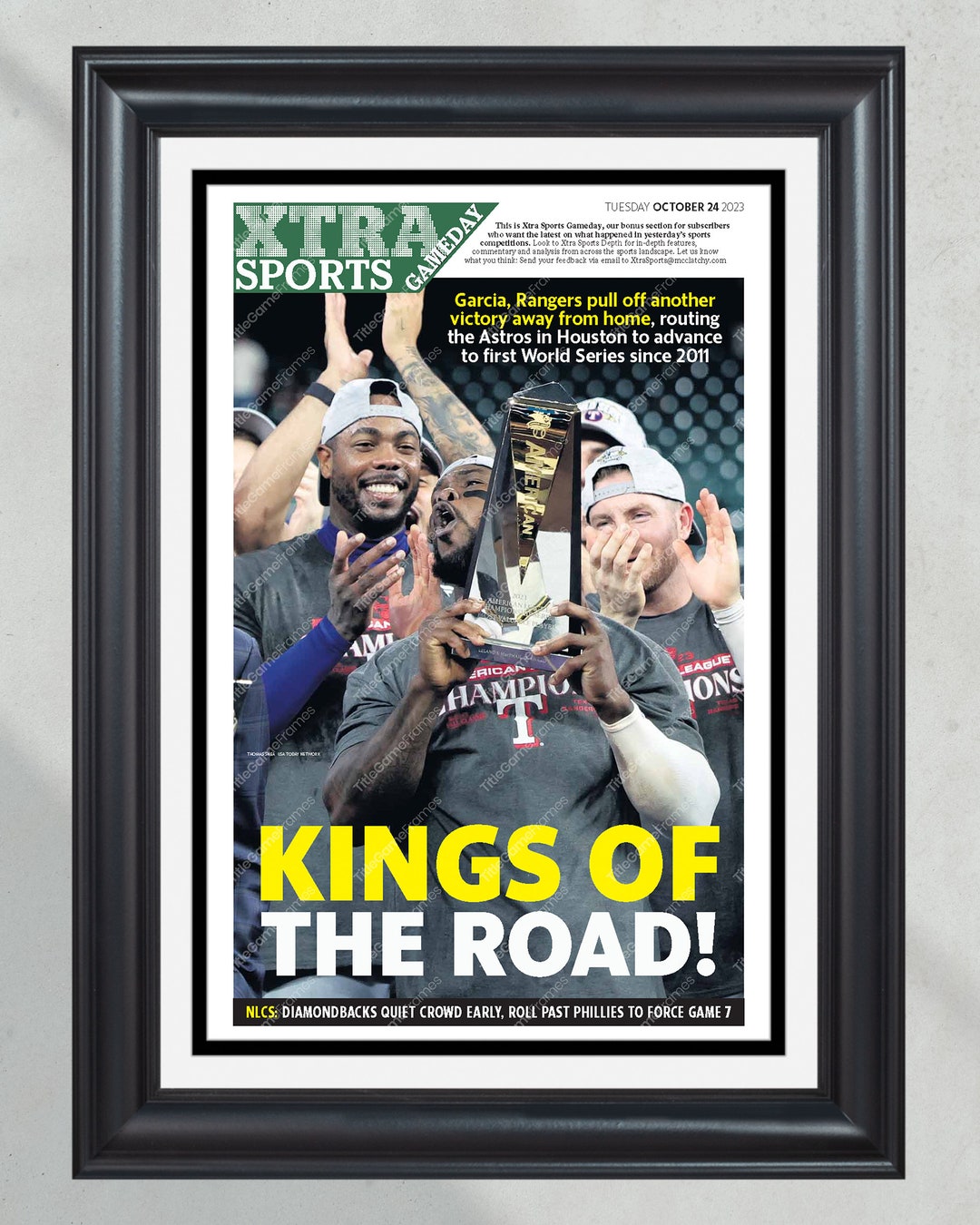 2023 Texas Rangers ALCS Champions: 'kings of the Road' Historic Defeat ...