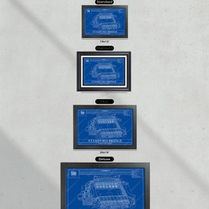 Chelsea FC Stamford Bridge Soccer Stadium Blueprint - Etsy