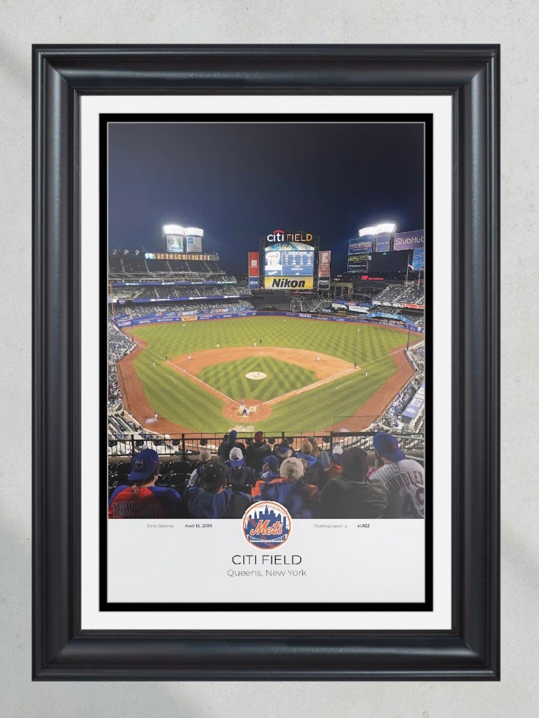 New York Mets Citi Field Framed Print - Etsy