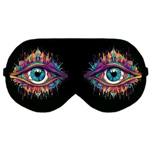 Trippy Psychedelic Eyes Blindfold Sleep Eye Mask Face Sleeping Masks ...