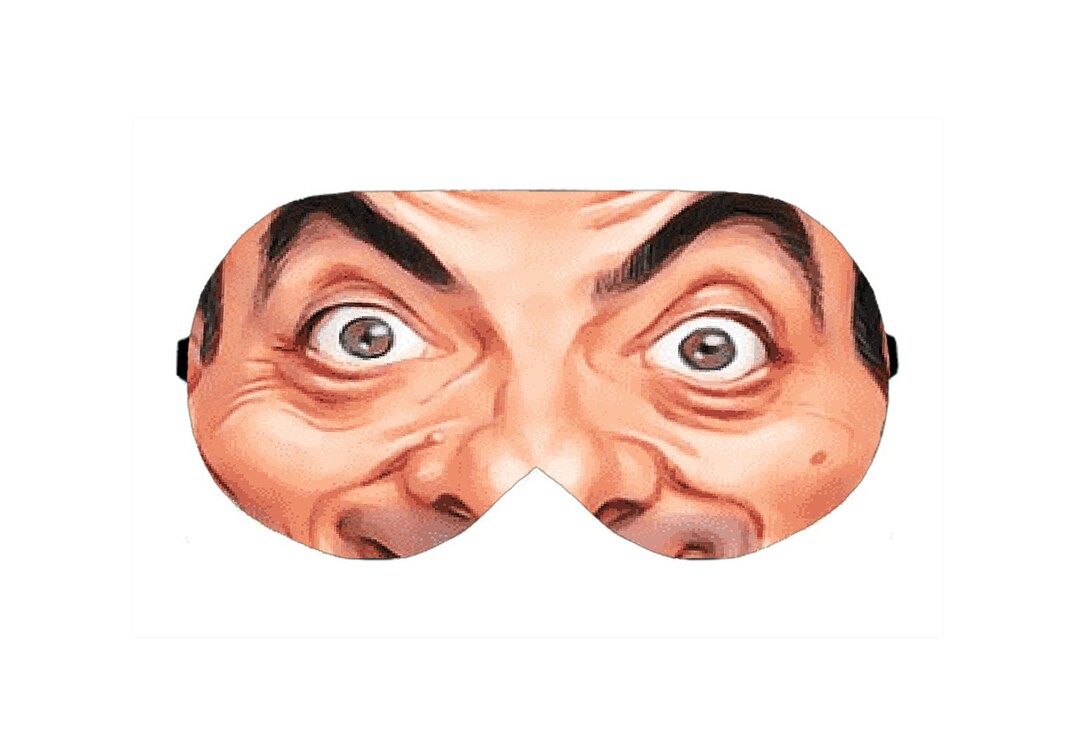 Mr. Bean Caricature Humour Hilarious Funny Face Blindfold Blindfolds ...