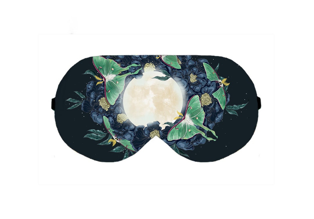 Luna Moth Moon Blindfold Blindfolds Eye Eyes Sleep Sleeping Mask Masks ...