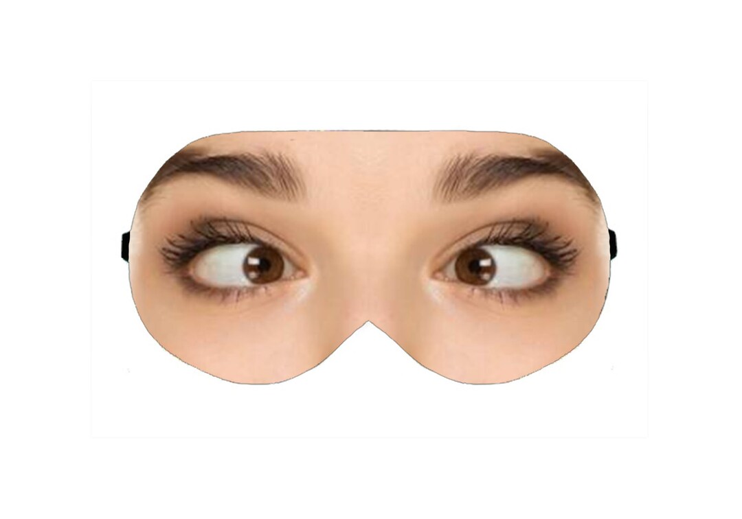 Funny Eyes Woman Funny Face Blindfold Eye Sleep Sleeping Sleepy Mask ...