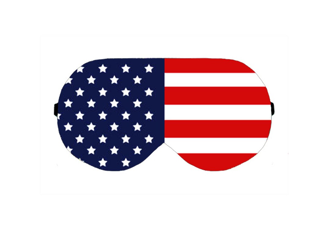 American USA Flag of United States Sleep Mask Blindfold Eye Slumber ...