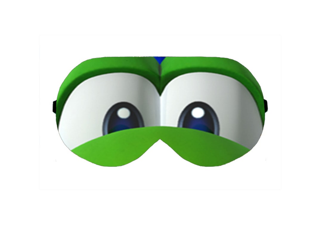 Yoshi Dinosaur Mario Face Handmade Blindfold Blindfolds Eye Sleep ...
