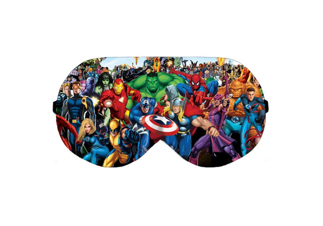 Marvel Super Hero Heroes Cartoon Blindfold Blindfolds Sleep Eye ...