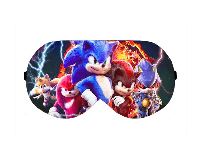 Super Sonic the Hedgehog Blindfold Blindfolds Sleep Eye Sleeping Mask ...