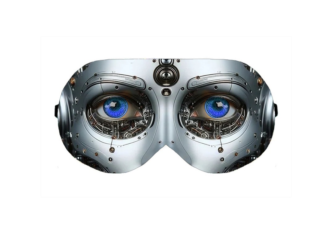 Cyborg Robot Woman Face Blindfold Blindfolds Eye Eyes Sleep Mask Masks ...