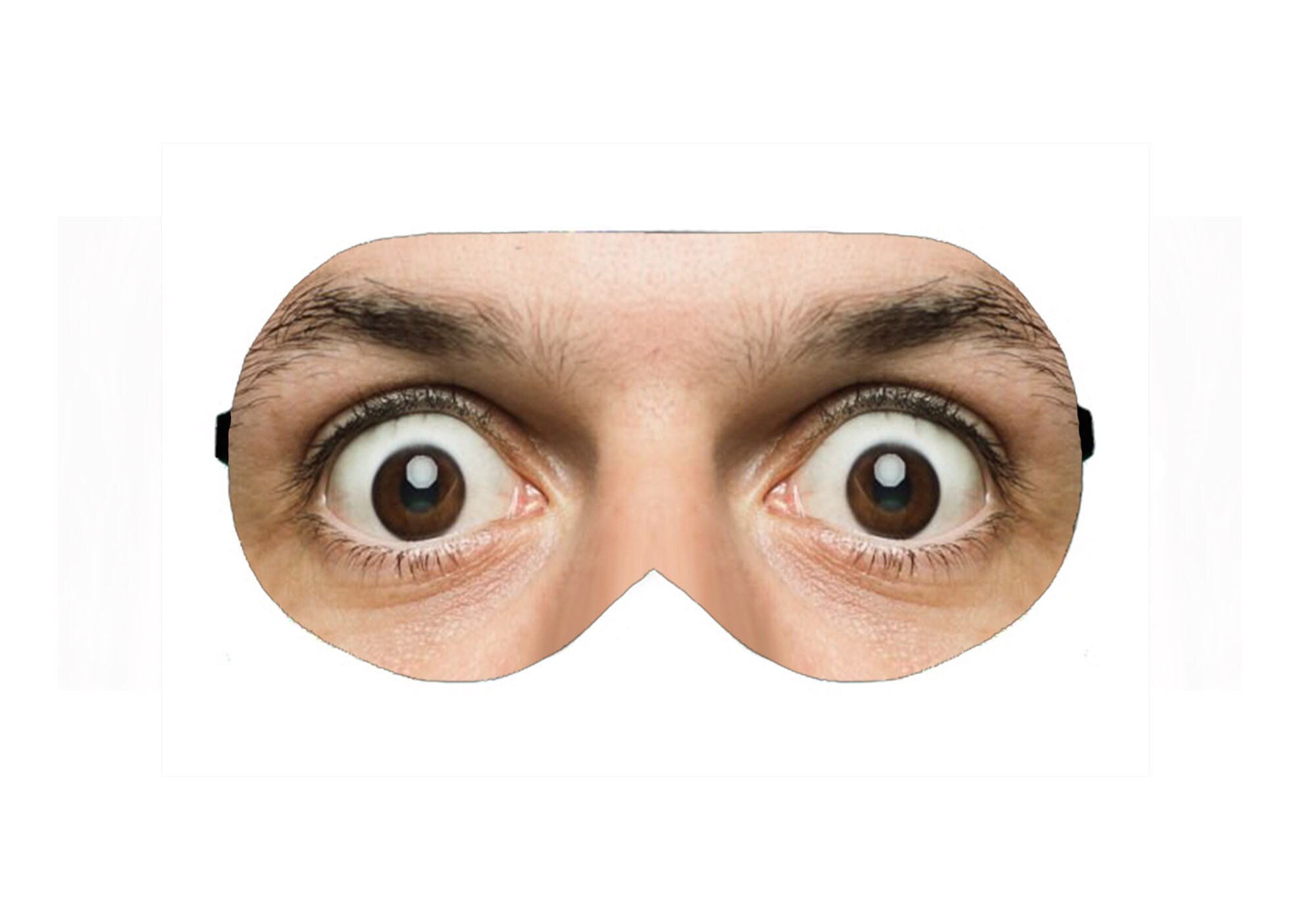 Shocked Surprised Man Face Sleep Eye Mask Sleeping Masks Blindfold ...