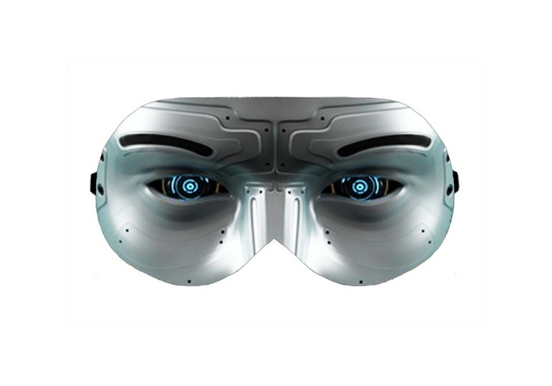 AI Male Robot Humanoid Cyborg Face Blindfold Blindfolds Eye Eyes Sleep ...