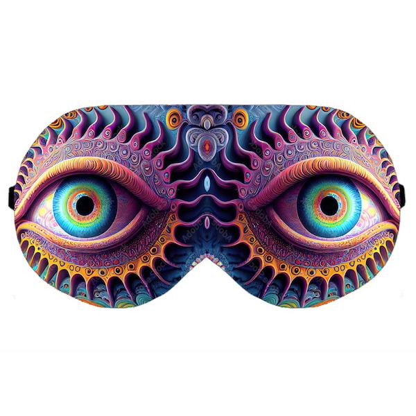 Psychedelic Mask - Etsy