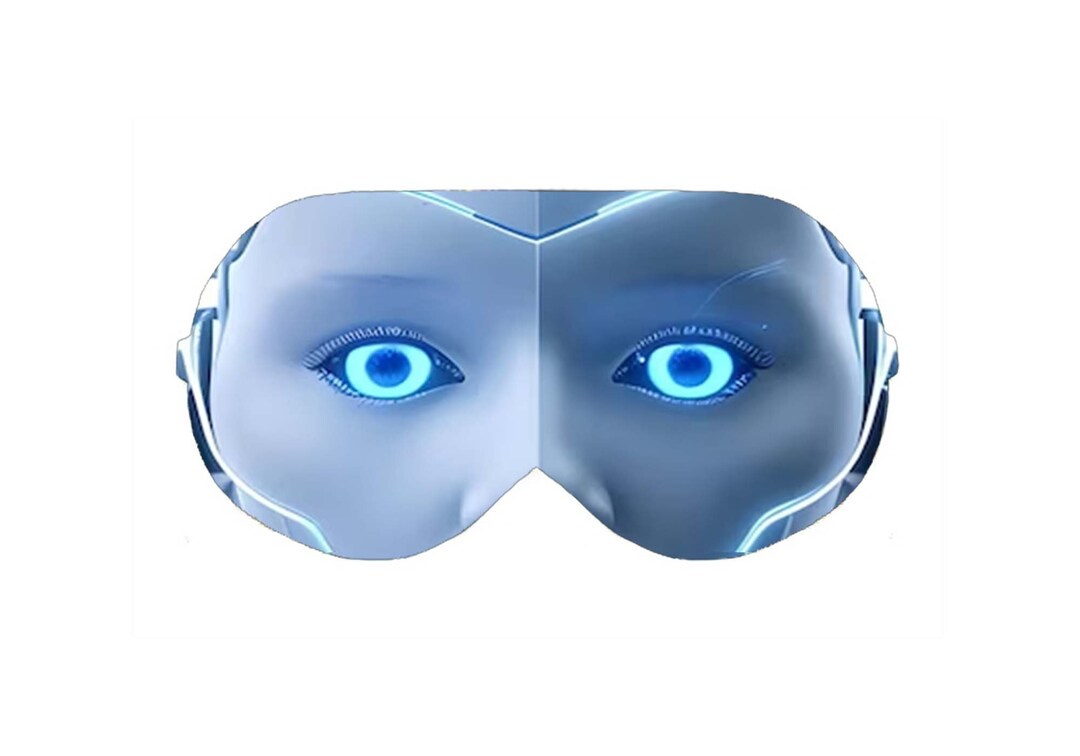 AI Female Robot Humanoid Cyborg Face Blindfold Blindfolds Eye Eyes ...