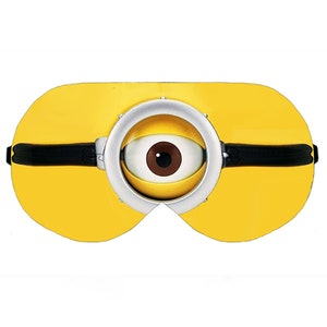Minion Minions Face Sleep Eye Mask Sleeping Masks Blindfold - Etsy