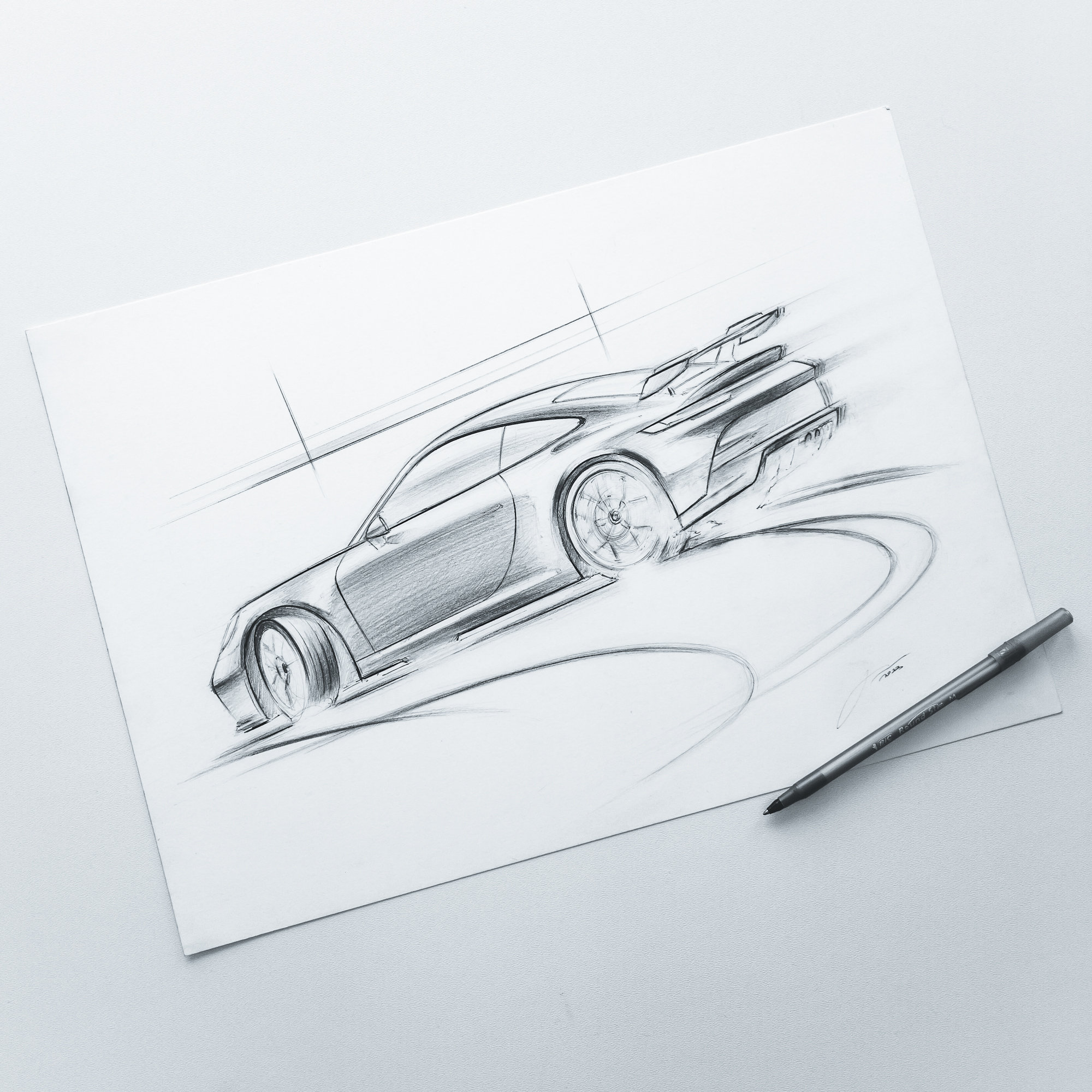 Drifting Cars Drawing