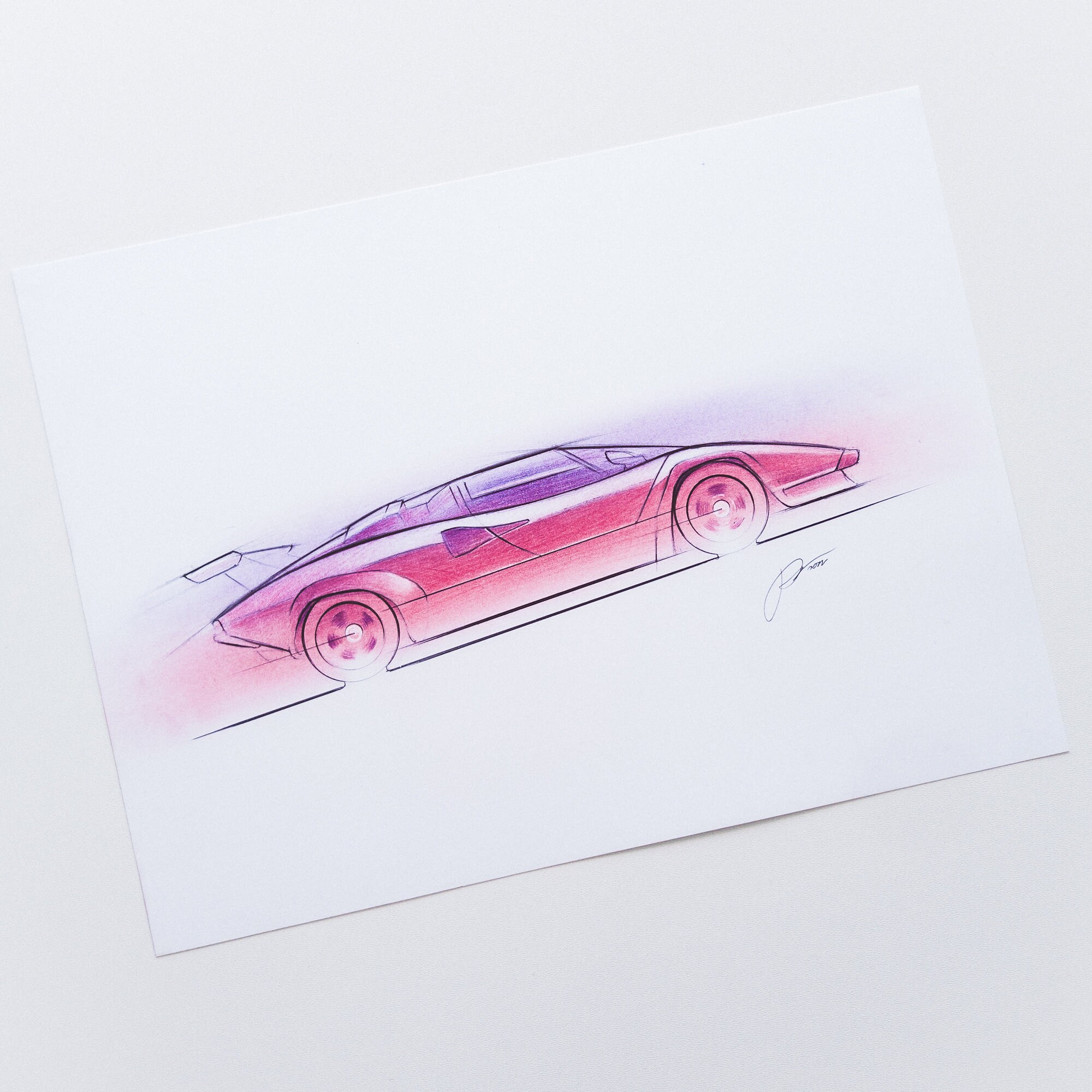Lamborghini Drawings In Pencil