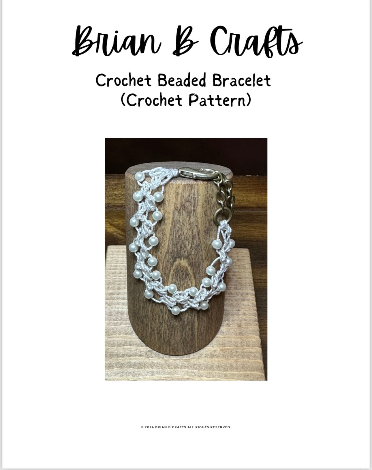 Crochet Beaded Bracelet Pattern - Etsy