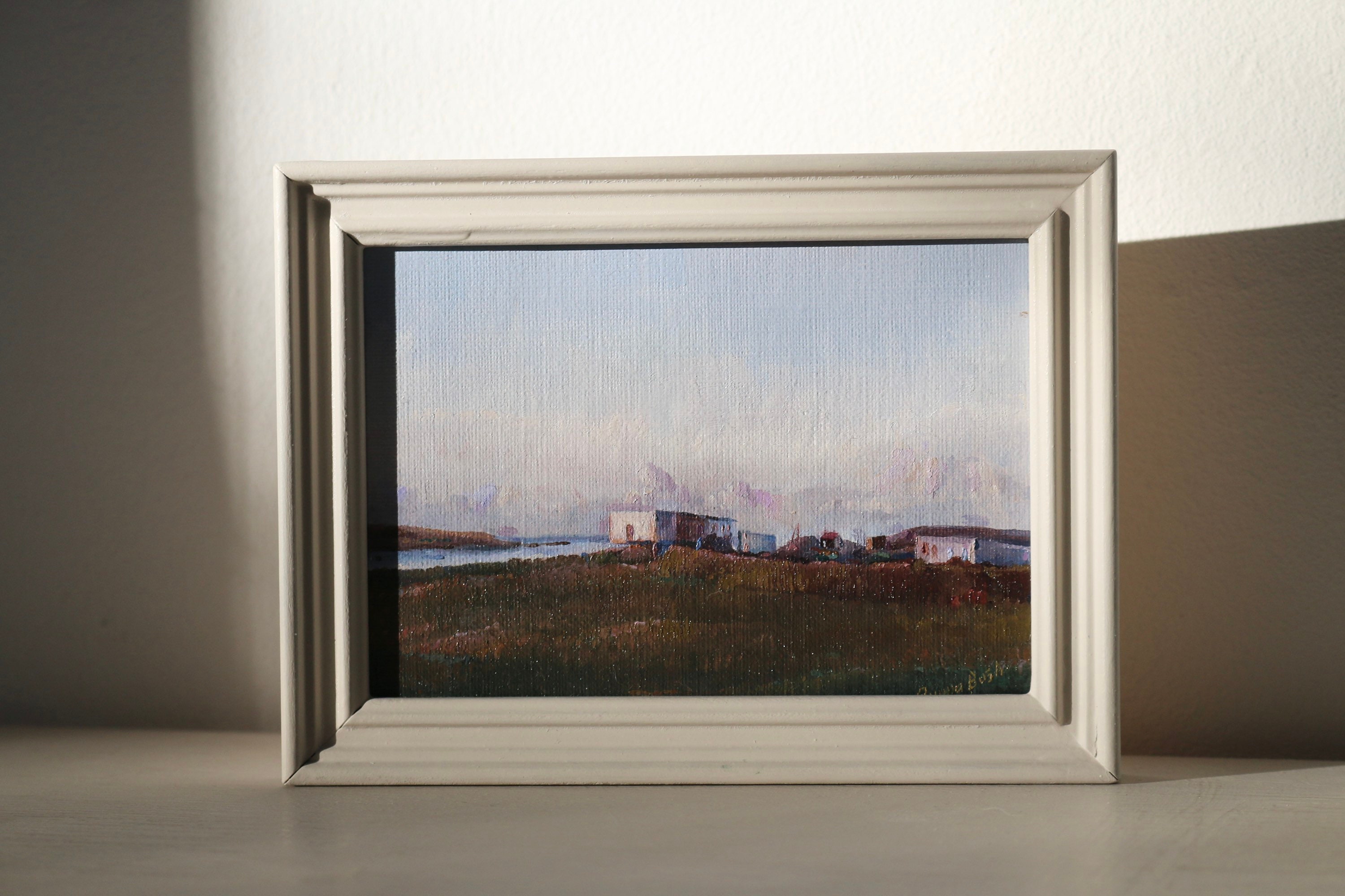 Dawn Salt Marshes Original Oil Painting Small Framed - Etsy