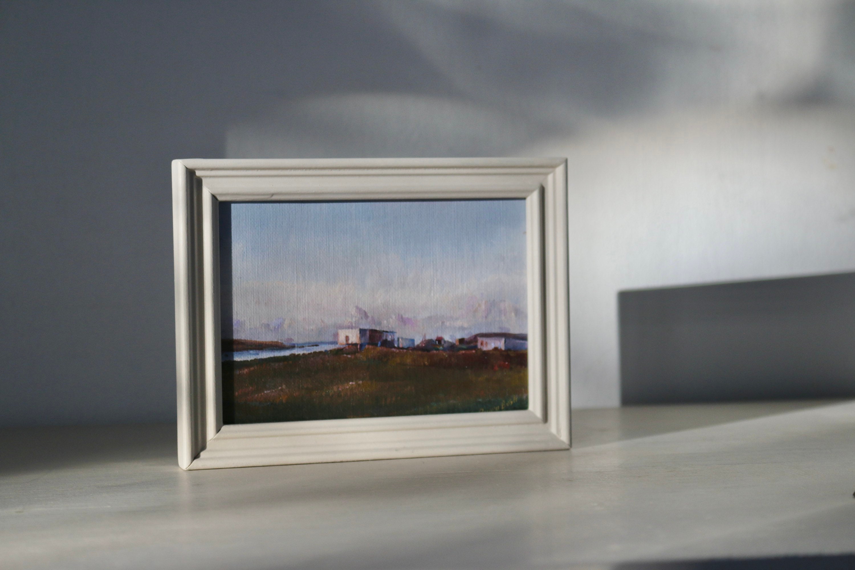 Dawn Salt Marshes Original Oil Painting Small Framed - Etsy