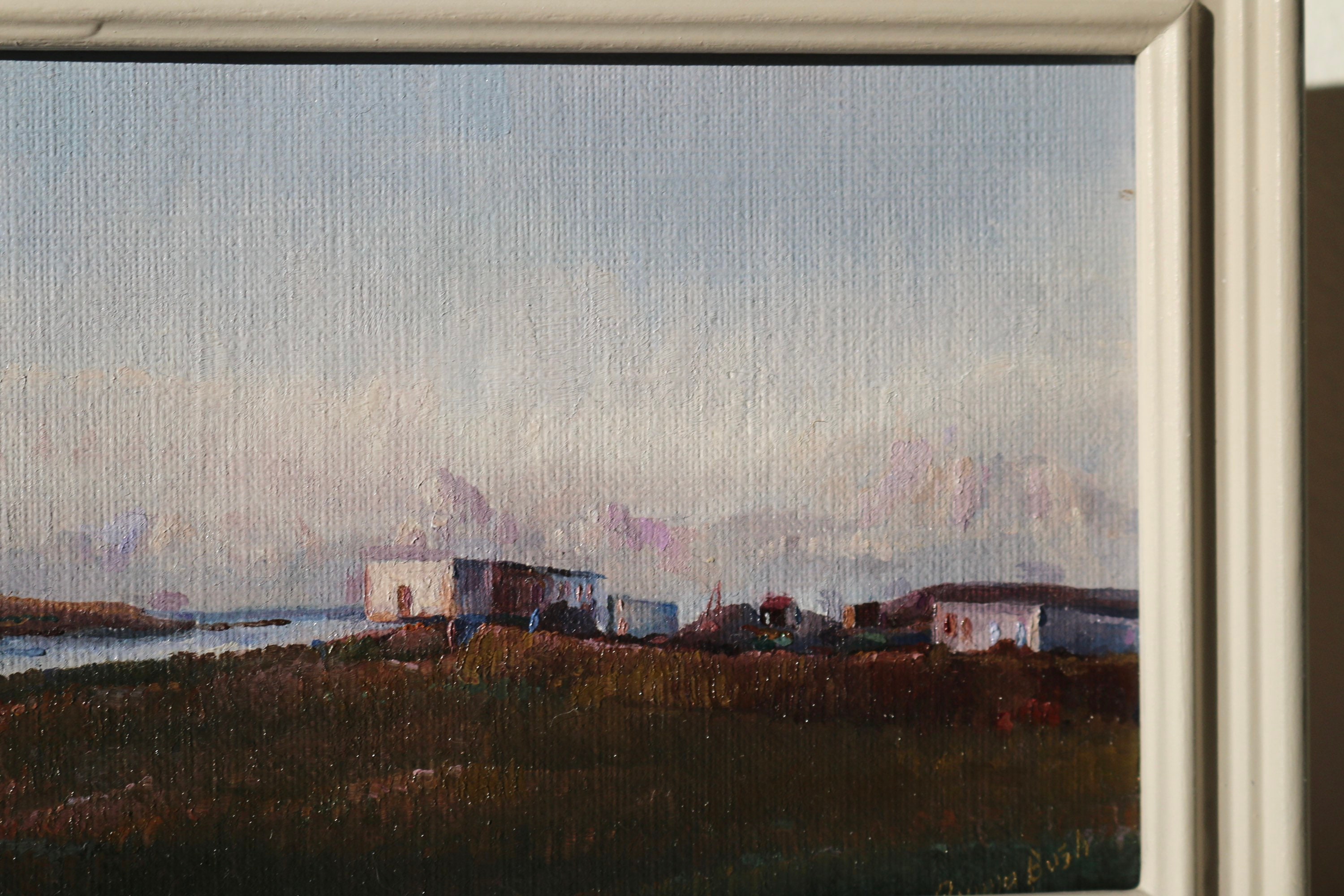 Dawn Salt Marshes Original Oil Painting Small Framed - Etsy