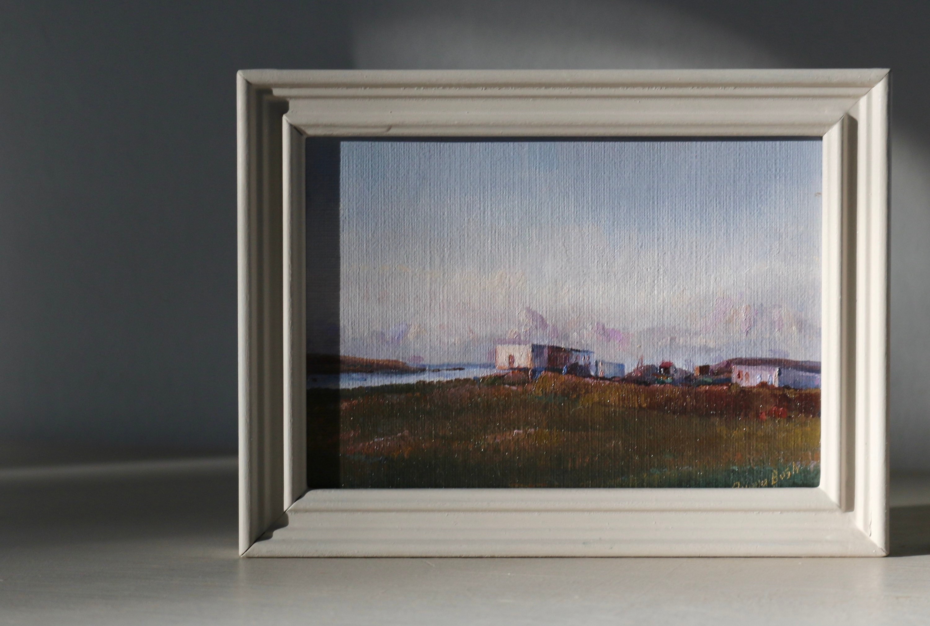 Dawn Salt Marshes Original Oil Painting Small Framed - Etsy