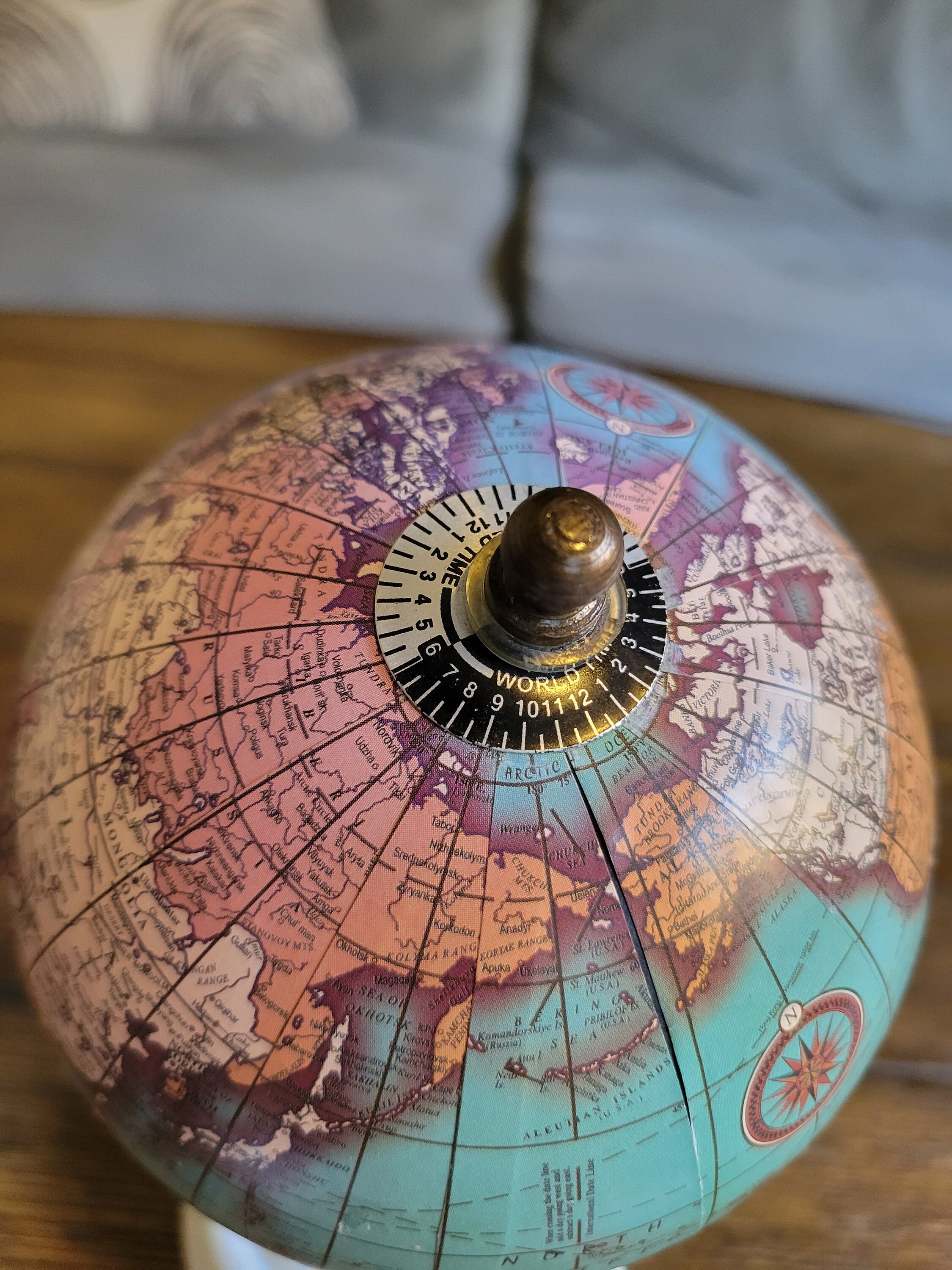 Vintage Desktop Globe With Marble Base - Etsy