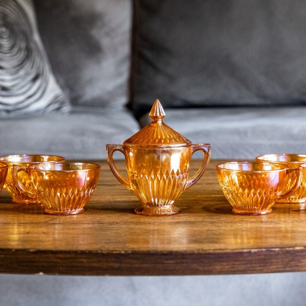 Orange Tea Cup Set - Etsy