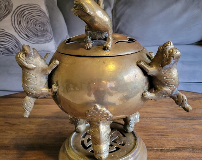 3-piece Large Chinese Bronze Censer - Etsy